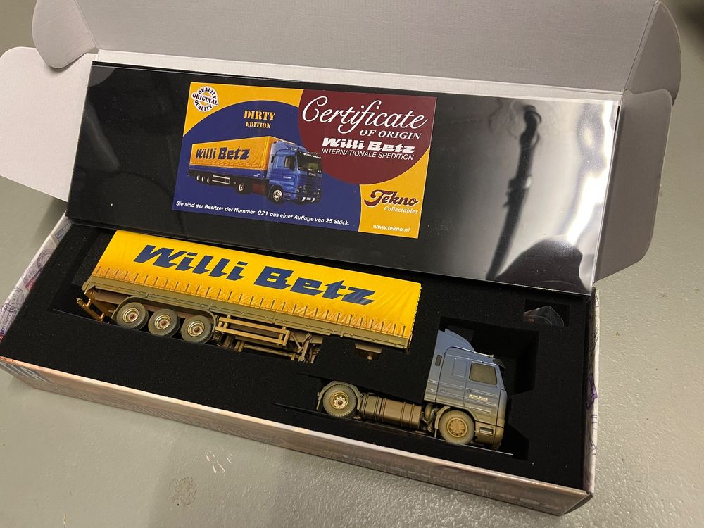 !RAR! Scania 143 Willi Betz DIRTY TEKNO 1/50 (Neu und originalverpackt ...