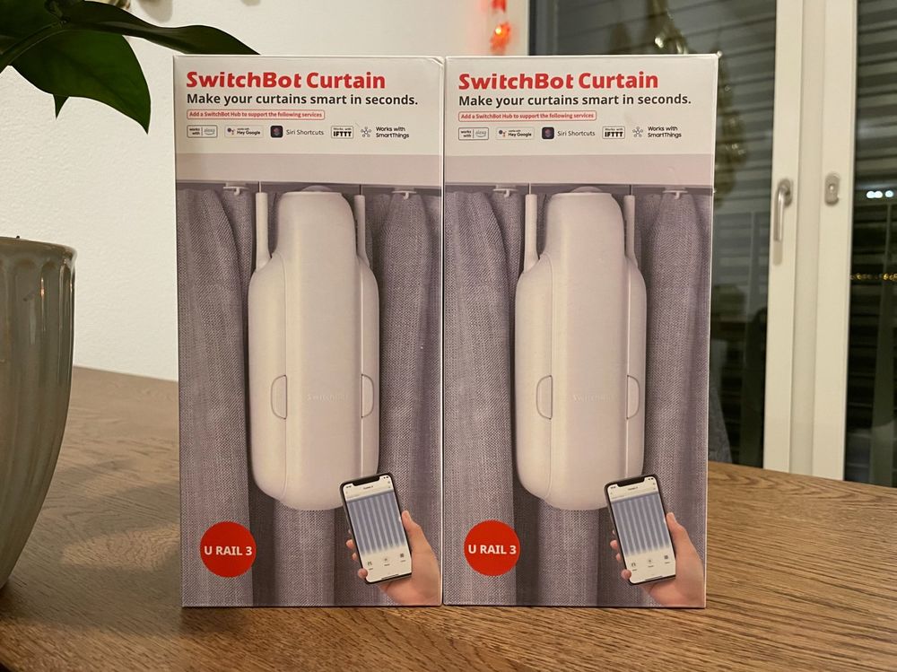 SwitchBot Curtain 3 Roboter für U-Schiene, 2 Stück (Neu (gemäss Beschreibung)) in Zürich für CHF ...