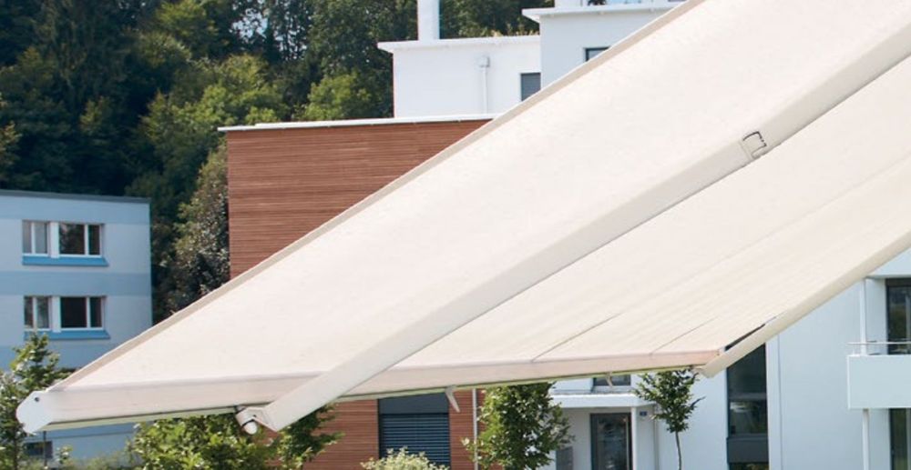 Markise grau G 2000 mit Hülse + Kurbel neu (Neu und originalverpackt ...