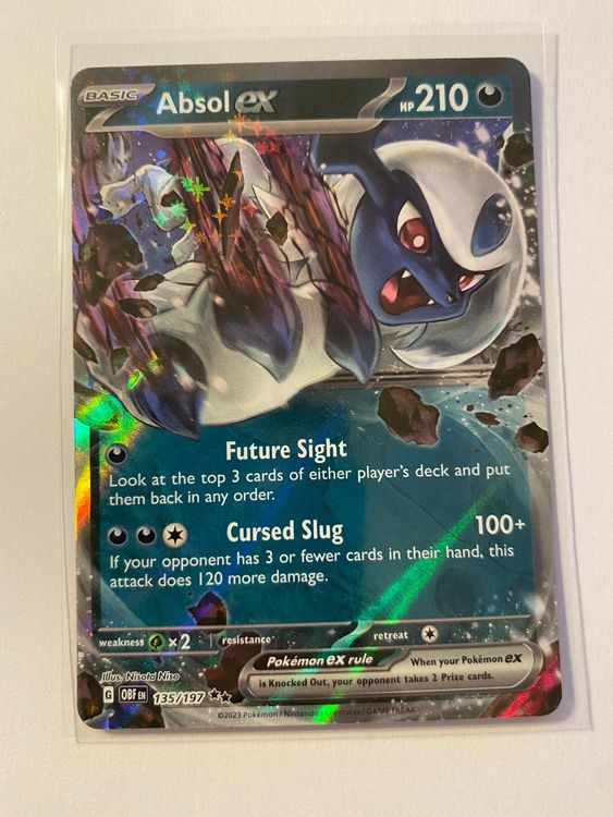 Pokemon Absol EX 136/197 Obsidian Flames EN (Neu (gemäss Beschreibung ...