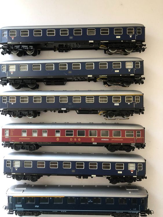 Märklin BR03 (3397, OVP) mit 5 Blechwagen, 3 mit Licht (Gebraucht) in ...