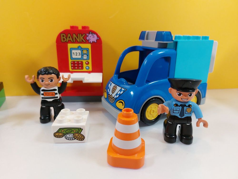LEGO DUPLO 10809 Polizei -Streife + 5679 Motorrad - Komplett (Gebraucht ...