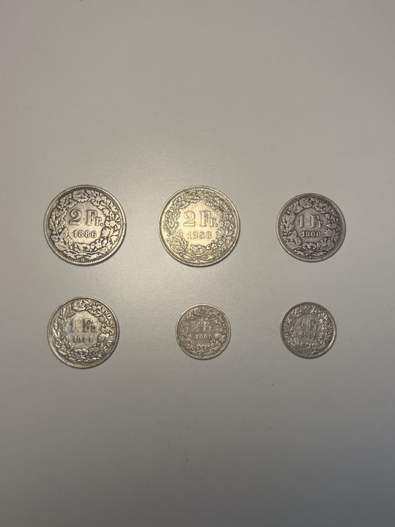 Schweizer Silbergeld ab 1886 ab 1 Fr!! | Kaufen auf Ricardo