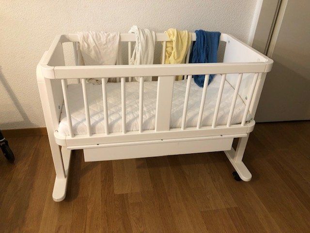 Baby-Beistellbett Geuther (Aladin) mit Matratze & Bezügen (Gebraucht ...