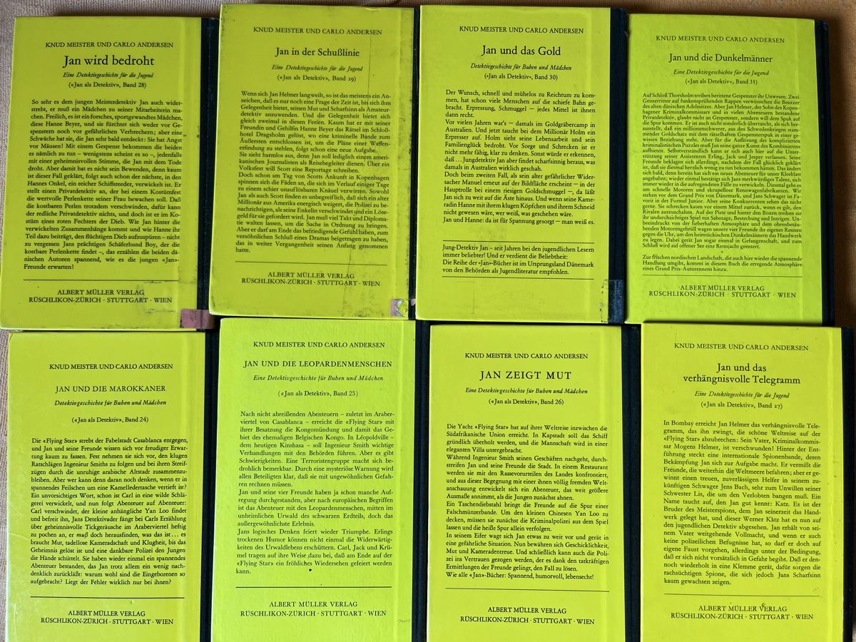 Jan als Detektiv, 8 fortlaufende Bände, 24 - 31 (Gebraucht) in ...
