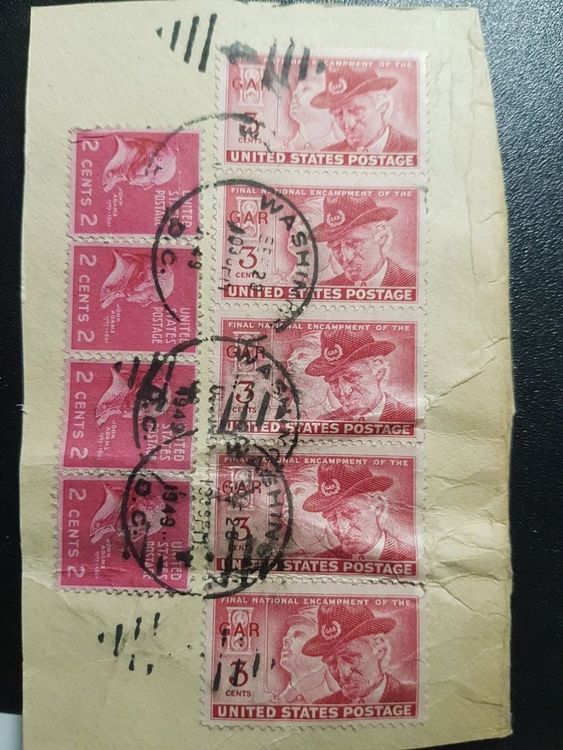 Briefmarken USA 1949 U.S. Postage Washington (Gebraucht) in Walterswil ...