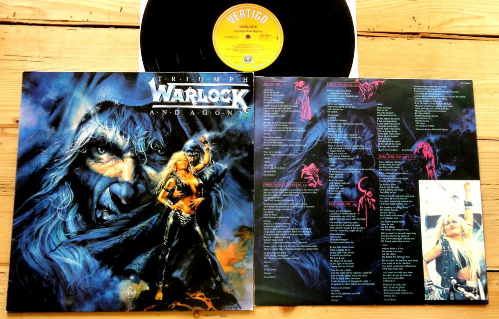 LP WARLOCK triumph and agony 1987 VERTIGO Heavy Metal (Gebraucht) in ...