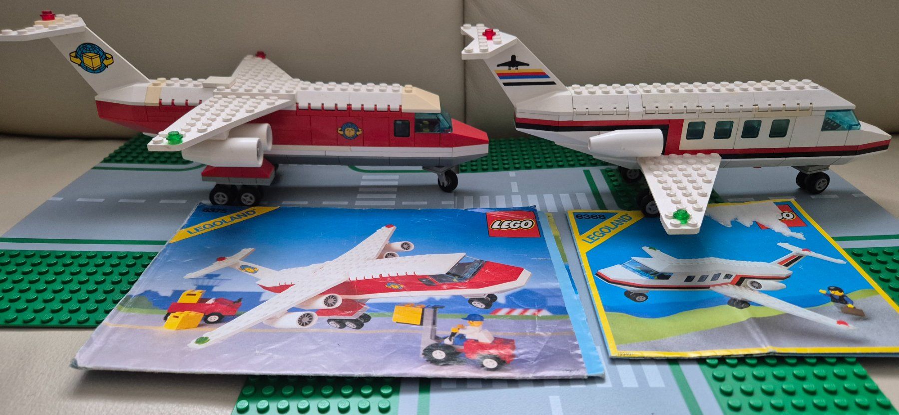 Lego 6375 und 6368 Flugzeuge, Bodenplatten 1985-93 Vintage (Gebraucht ...