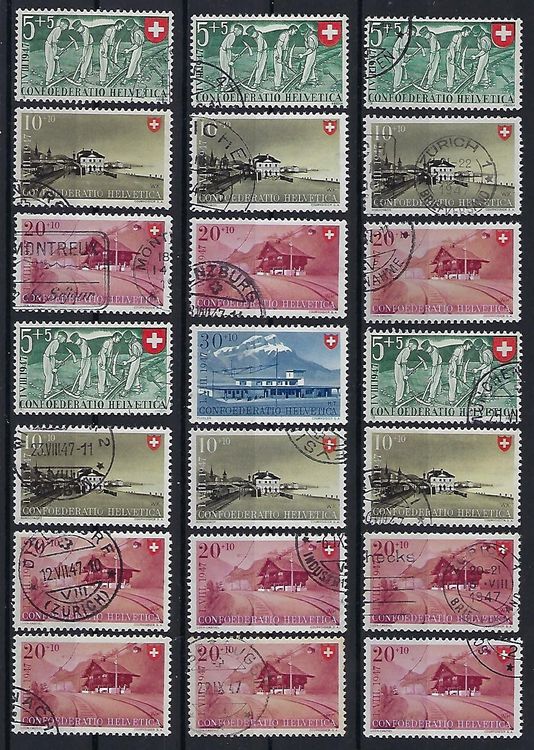 Steckkarte mit Pro Patria 1947 gest. (Gebraucht) in Hitzkirch für CHF 2 – mit Lieferung auf ...