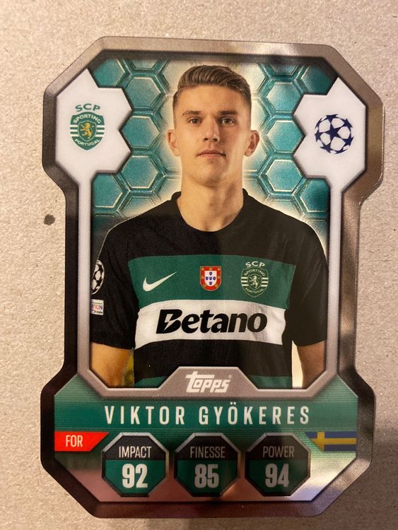 Topps Match Attax 24/25 Chrome Shield Gyökeres SH8 | Kaufen auf Ricardo