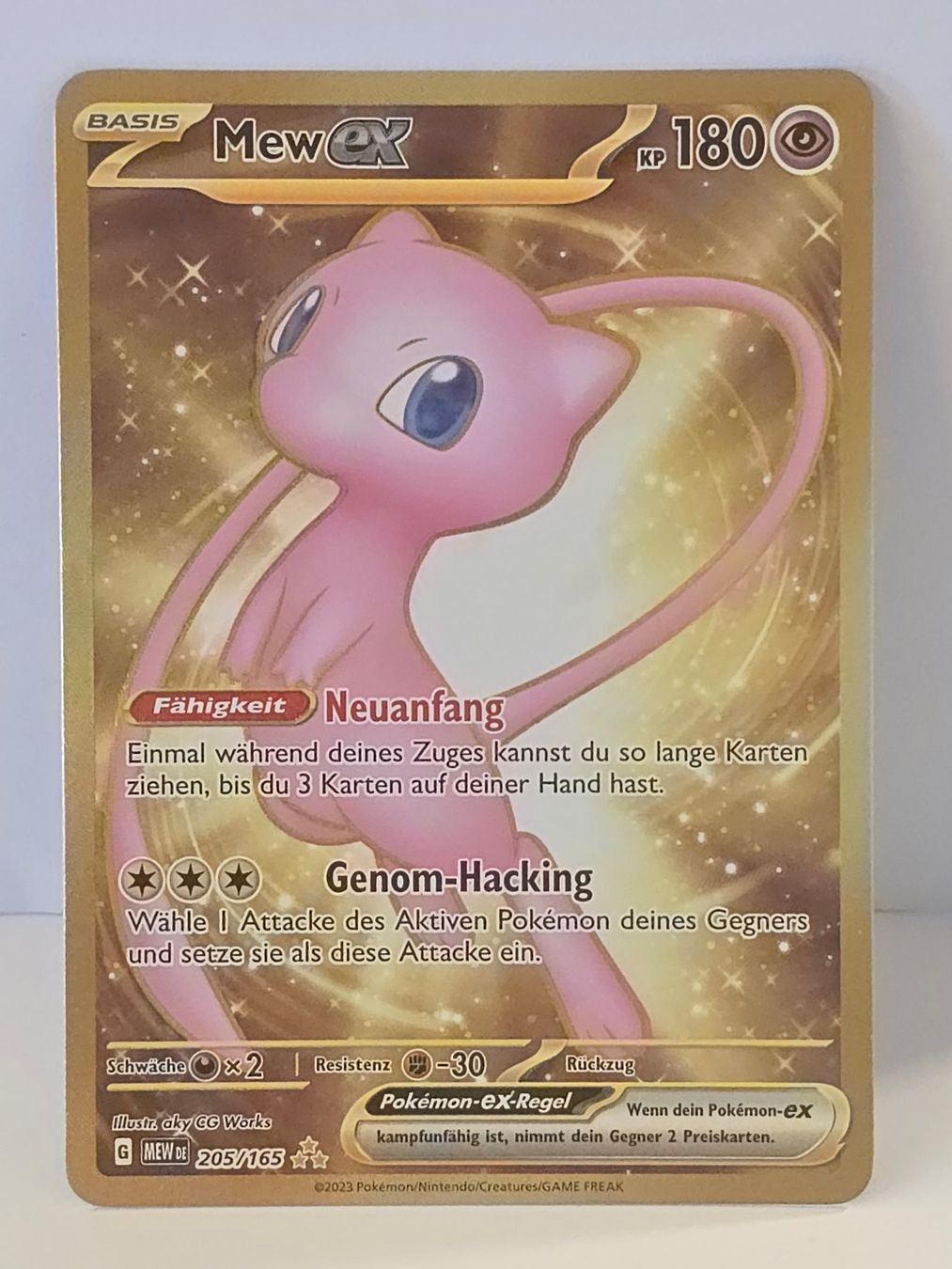 🇩🇪 Pokemon 151 》Mew ex Gold 205/165 (Neu (gemäss Beschreibung)) in Niederbipp für CHF 34 – mit ...