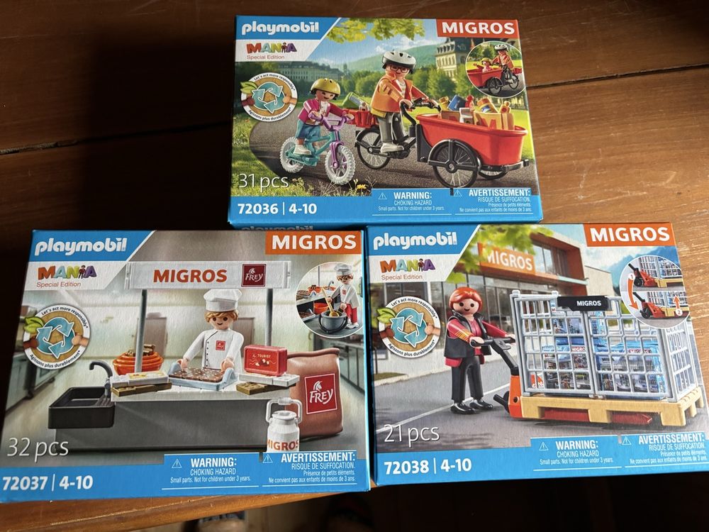 Playmobil Migros Mania Special Edition, 3 Sets, Neu! (Neu und ...