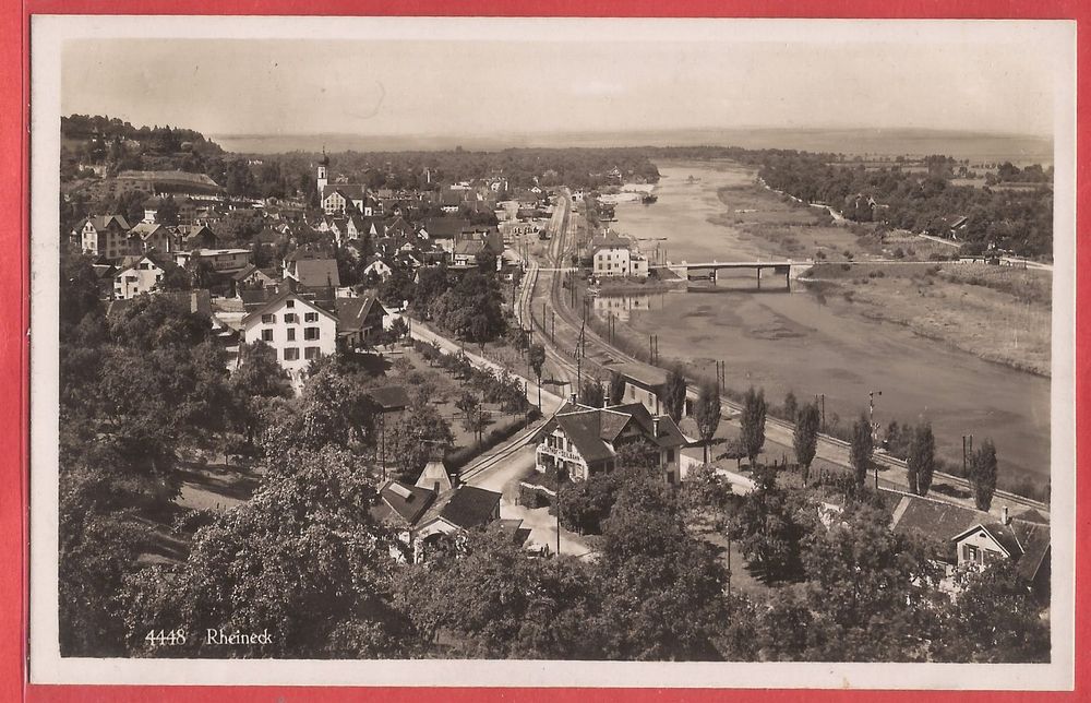 Rheineck mit Gasthof Seilbahn und Bahnhof - 1928 (Gebraucht) in ...