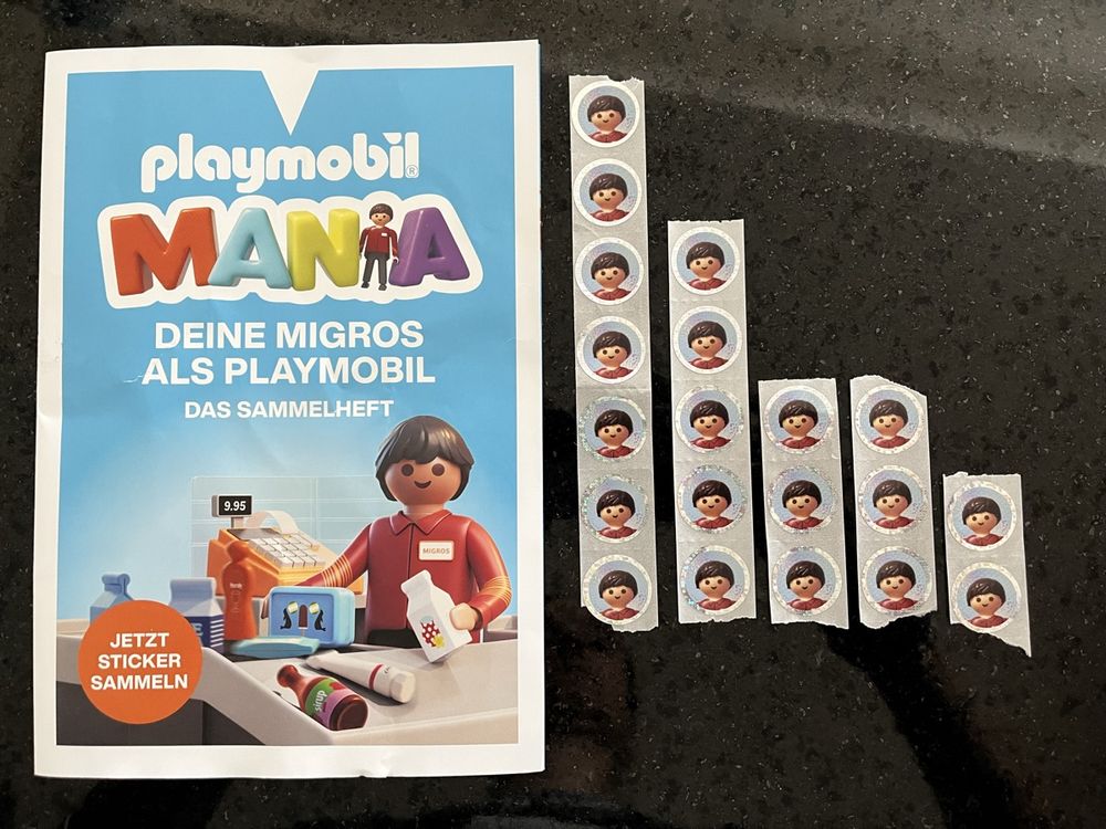 Playmobil Mania Migros volle Karte 20 Sticker Punkte (Neu und originalverpackt) in Jona für CHF ...