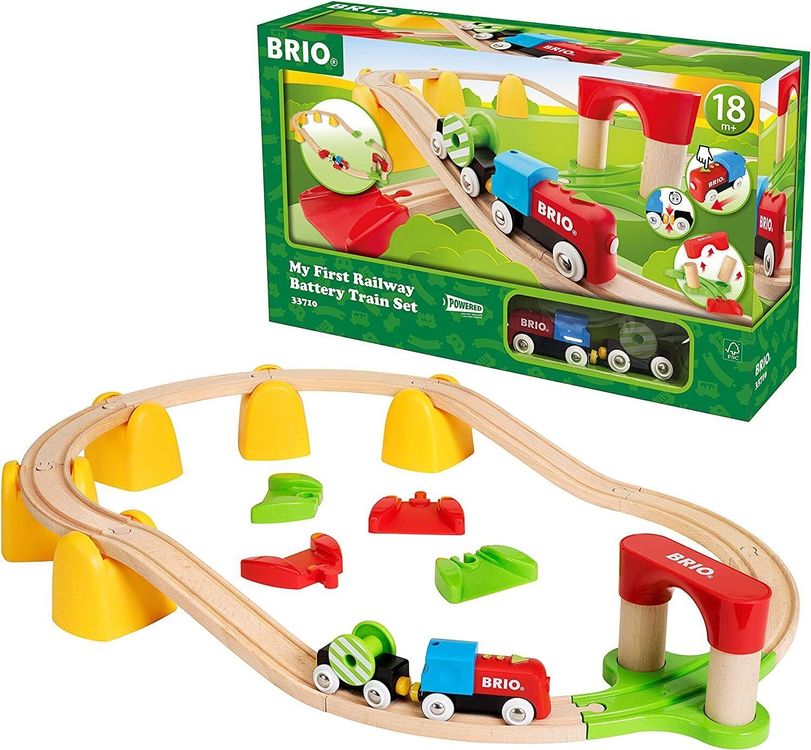 Brio 33710 - Bahn Set First Railway, Batterielok, 25 Teilig (Neu und ...
