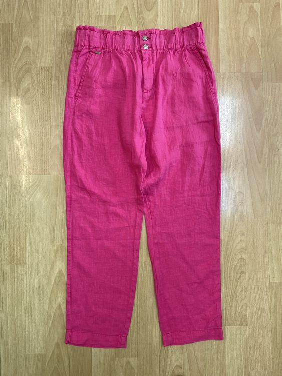 Street One Sommerhose Pink Leinenhose Gr. 38 Neu (Neu und ...