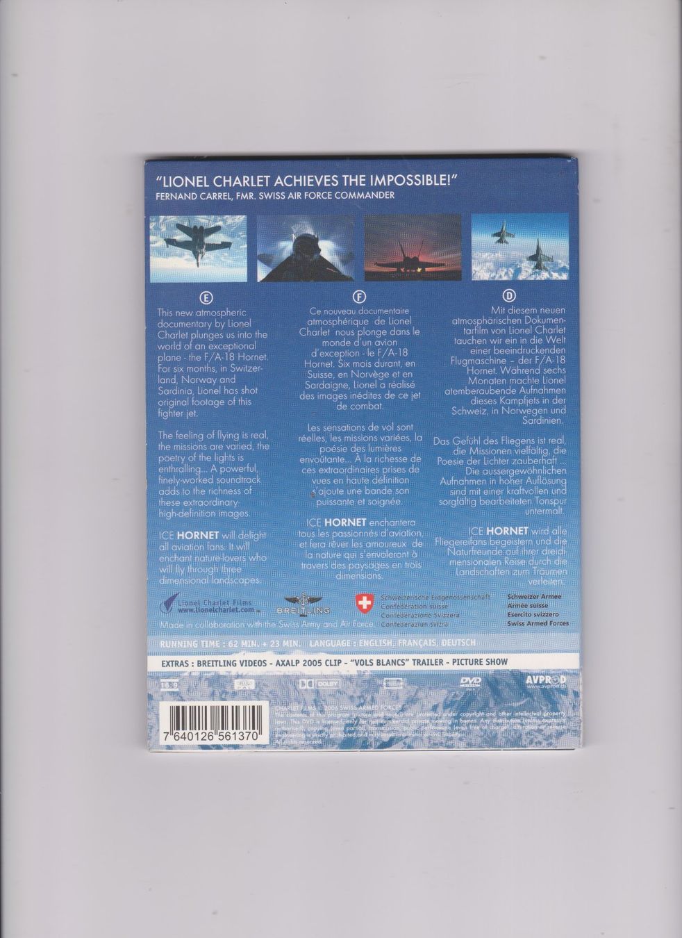 ICE HORNET - DVD Film aviation Suisse - avion Flugzeug (D'occasion) à ...