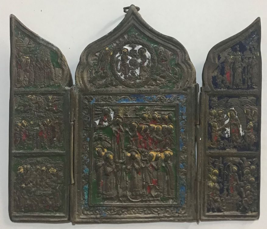 Antike Heilige Russische Email Ikone (Gebraucht) in Root für CHF 75 – mit Lieferung auf Ricardo ...