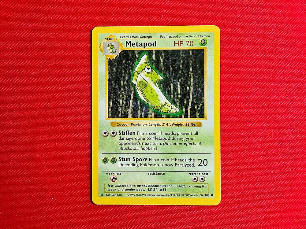 Metapod Shadowless Base Set WOTC 1999 (NM) ab CHF 1 | Kaufen auf Ricardo