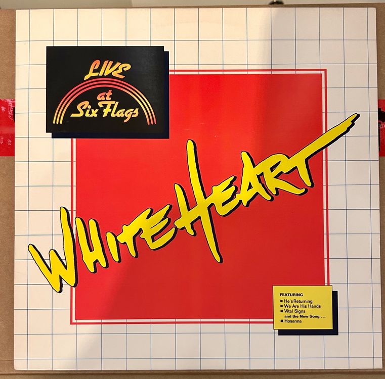 WHITE HEART „Live At Six Flags“ VINYL LP DANN HUFF RAR (Gebraucht) in ...