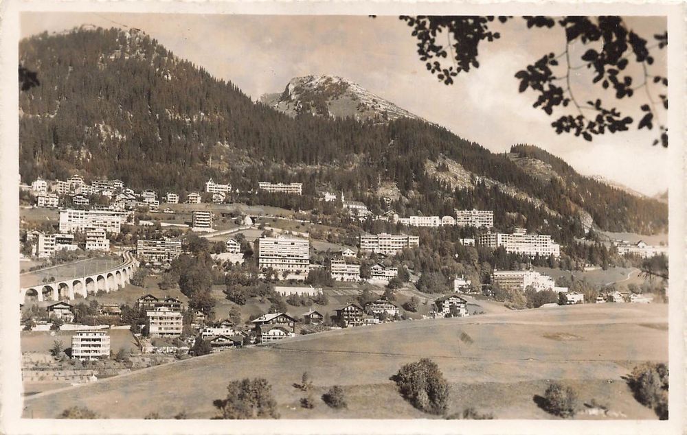 Leysin (VD) – Gesamtansicht – handgeschriebene Karte (Usato) a Biasca ...