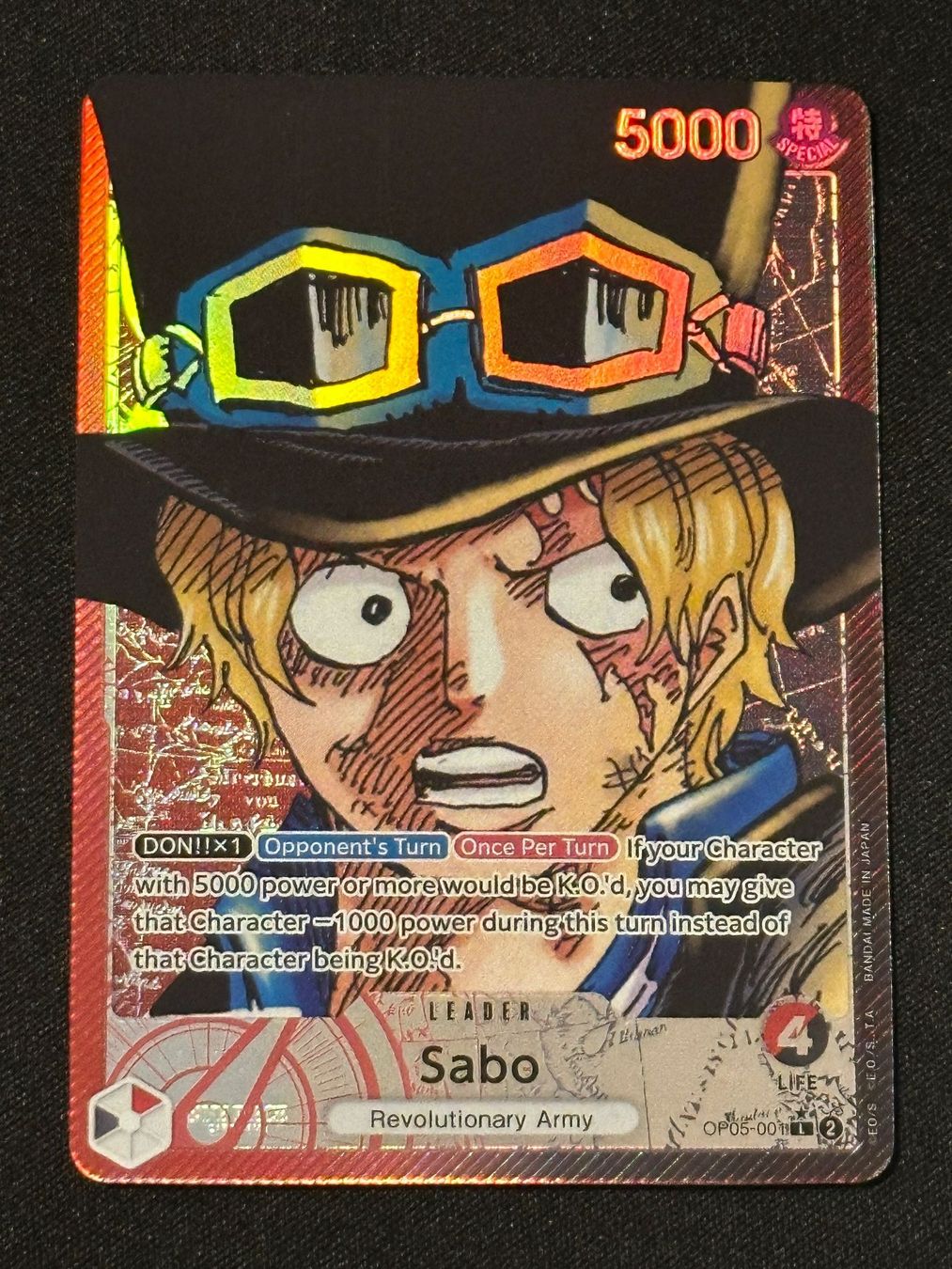 Sabo OP05-001 V.2 – One Piece TCG – NM (Gebraucht) in Oberentfelden für ...