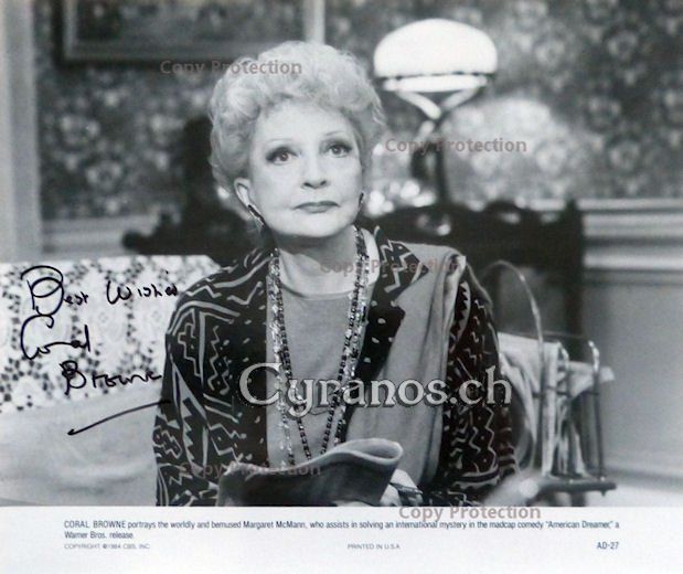 Coral Browne (1913-1991) Schauspielerin -sign. Grossfoto (Gebraucht) in ...
