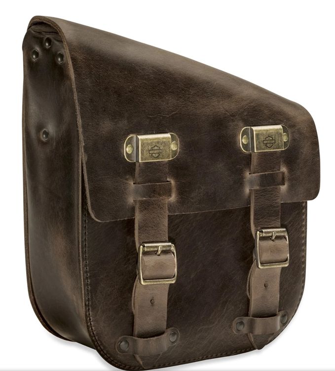 Original Harley Davidson Schwingentasche Leder braun NEU (Neu (gemäss ...