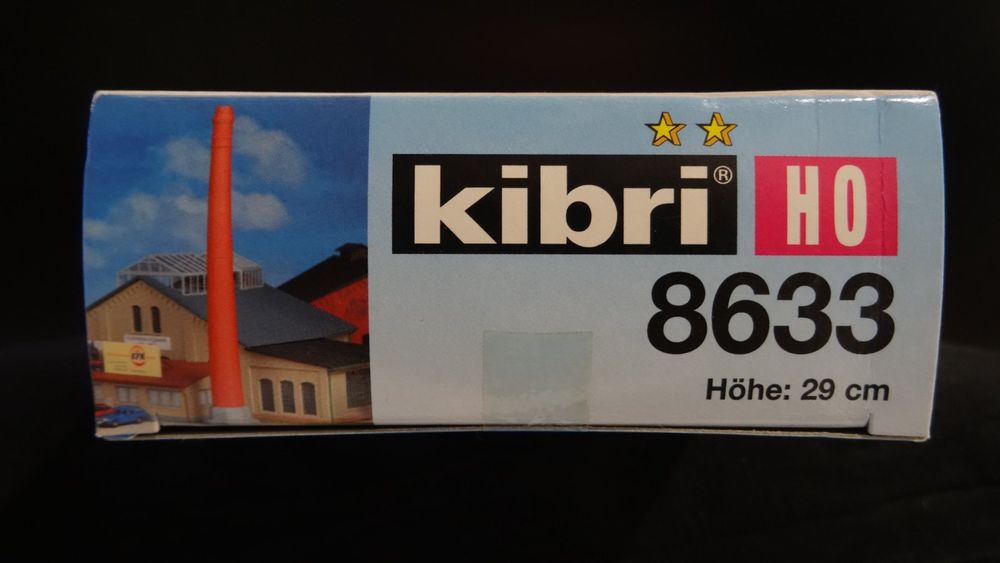 Kibri 8633, Industrie Schornstein, Fabrik Kamin, ungeöffnet. (Neu und ...