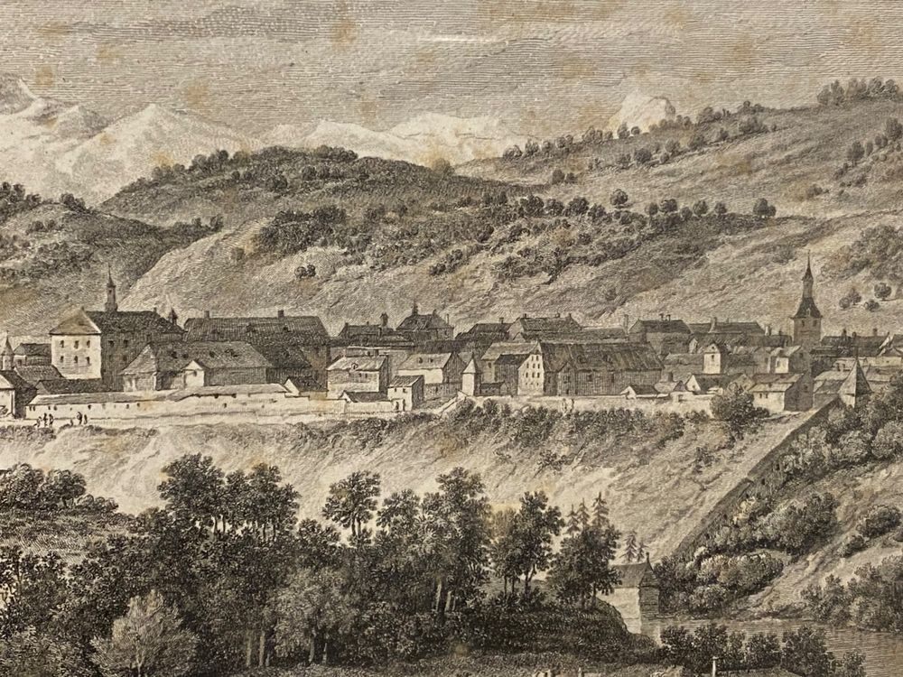 Grosse Ansicht von BERN: Kupferstich Zurlauben von ca 1780 | Kaufen auf Ricardo