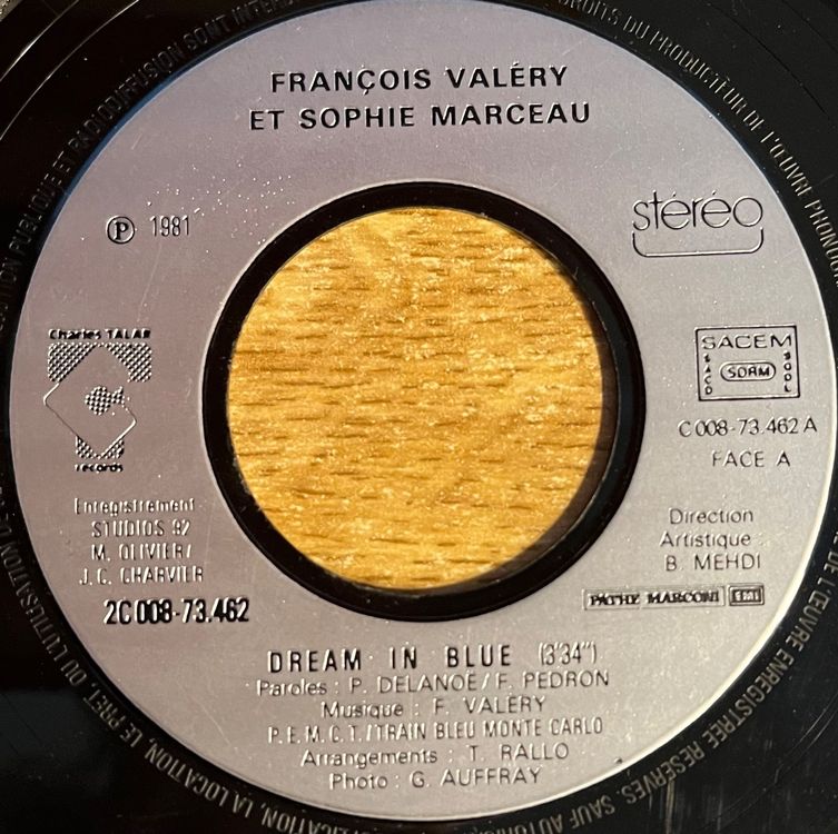 FRANÇOIS VALÉRY & SOPHIE MARCEAU - DREAM IN BLUE (Gebraucht) in ...
