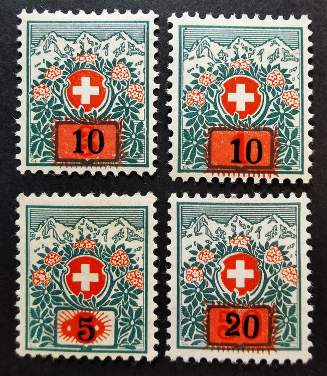 TR55 Timbre Suisse Non Oblitere (Gebraucht) in Cousset für CHF 0.85 – mit Lieferung auf Ricardo ...