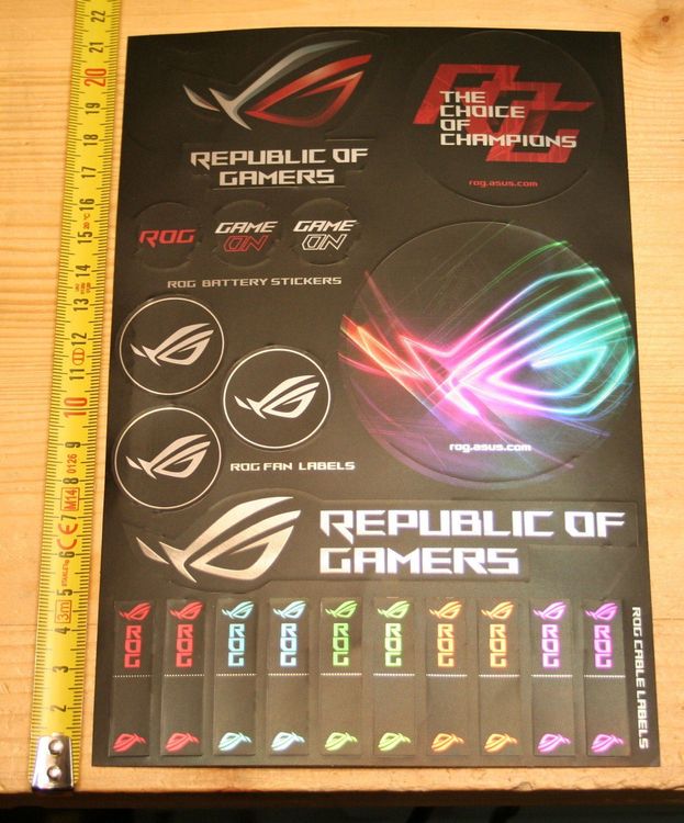 ASUS ROG Republic of Gamers Stickers | Kaufen auf Ricardo
