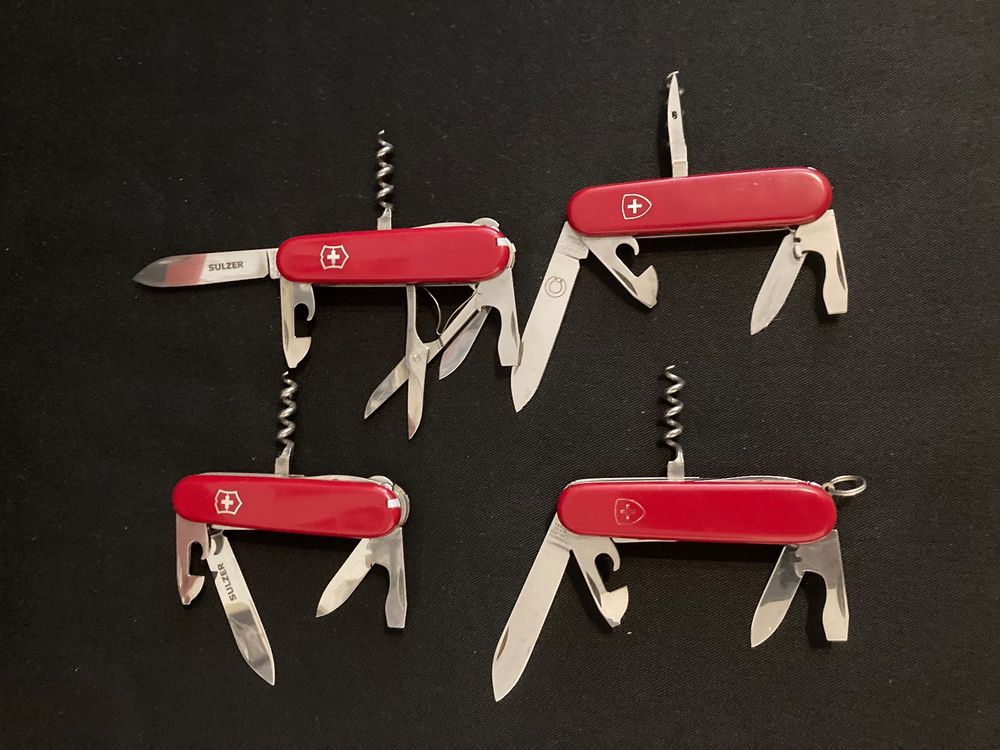 4 Sackmesser (2x Sulzer) (Gebraucht) in Reinach BL für CHF 17 – mit Lieferung auf Ricardo kaufen