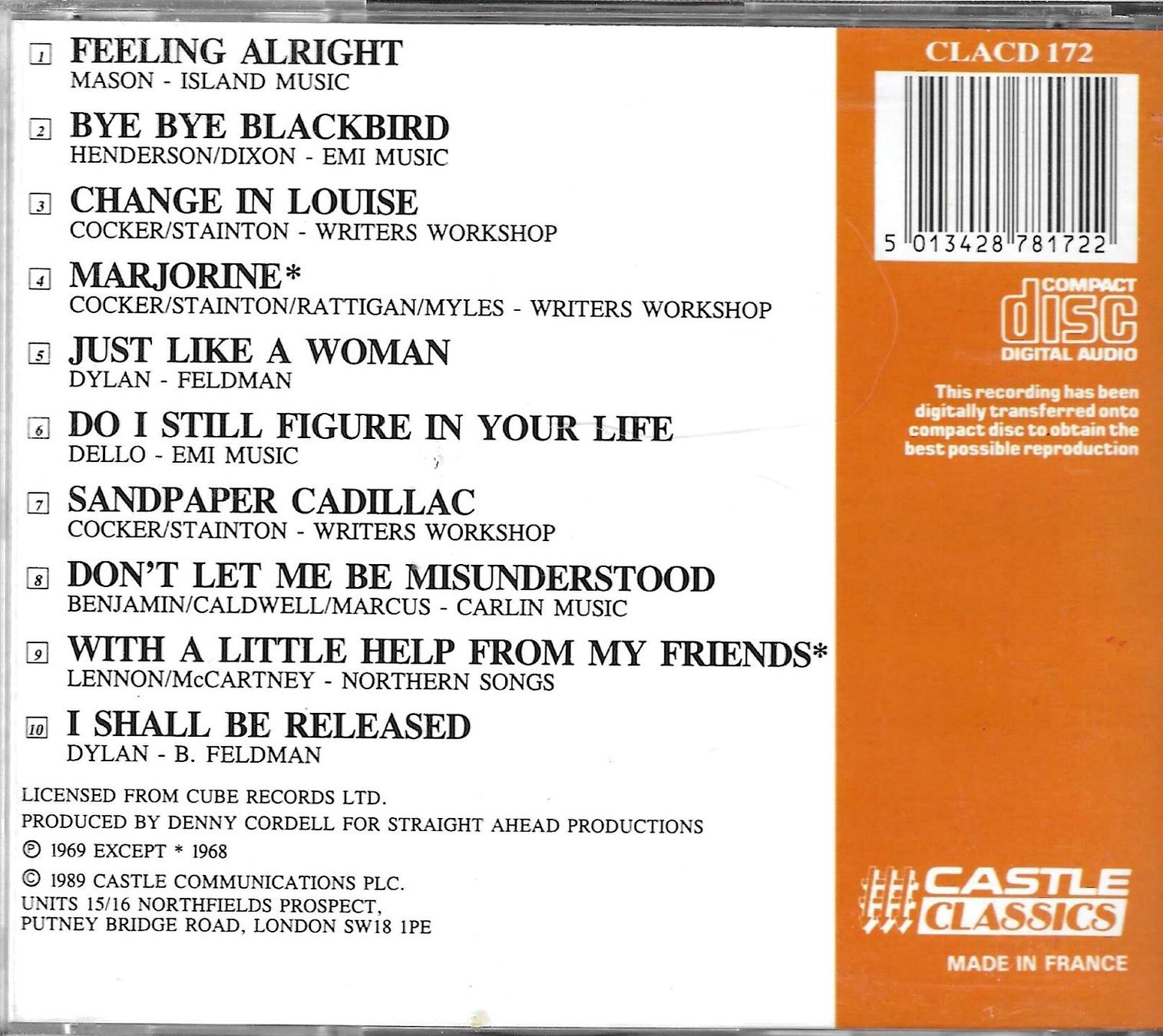 Joe Cocker - With A Little Help From My Friends (Gebraucht) in ...