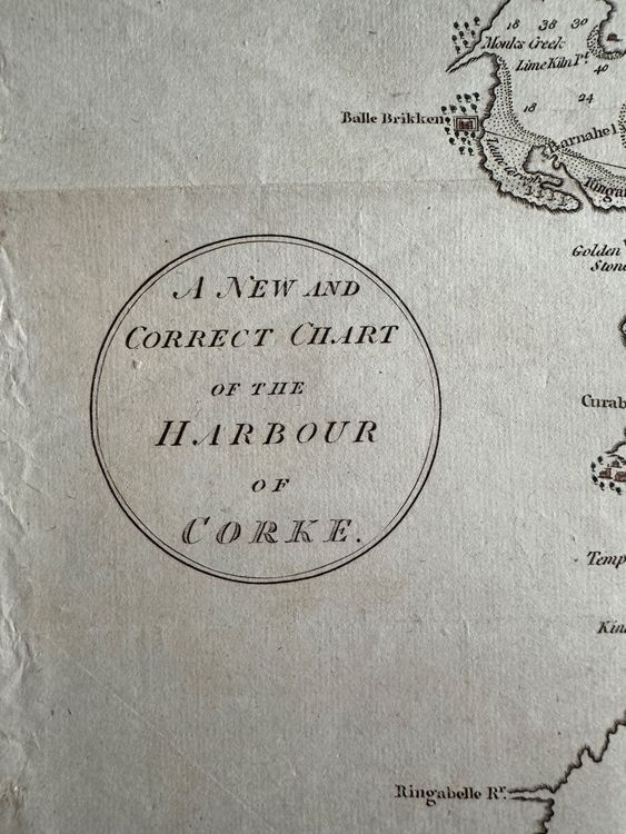 John Bew: A New Chart of the Harbour of Corke. 1782 (Gebraucht) in ...
