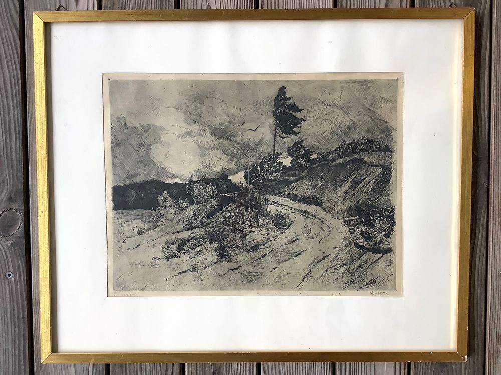 Helen Dahm Original Radierung Sturm, Spätromantik (Gebraucht) in ...