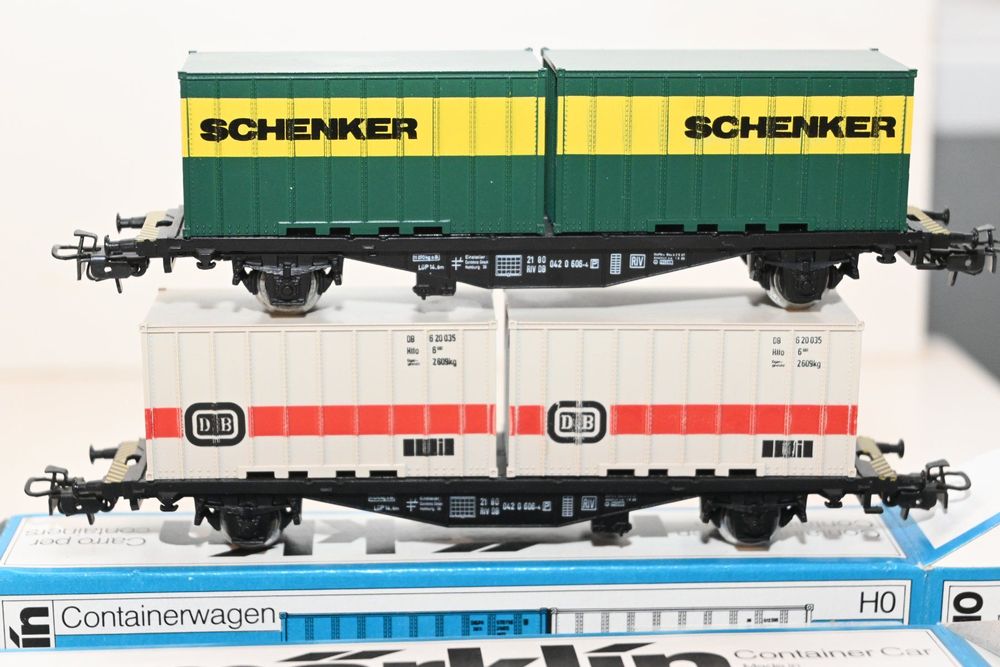 Containerwg Schenker & DB Märklin HO/AC (Gebraucht) in für CHF 31 – mit ...