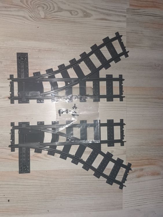 Lego kompatible City Eisenbahn Weiche 2Stk 1xl 1xr | Kaufen auf Ricardo