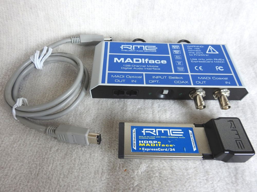 RME Madiface & hdspe expresscard audio interface - wie neu (Gebraucht ...