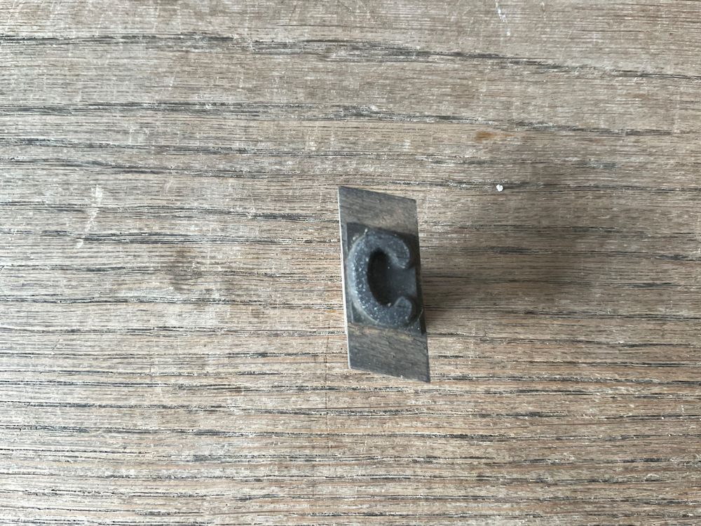 Vintage Druckbuchstaben Druckerei Typografie Ziffern Stempel (Gebraucht ...