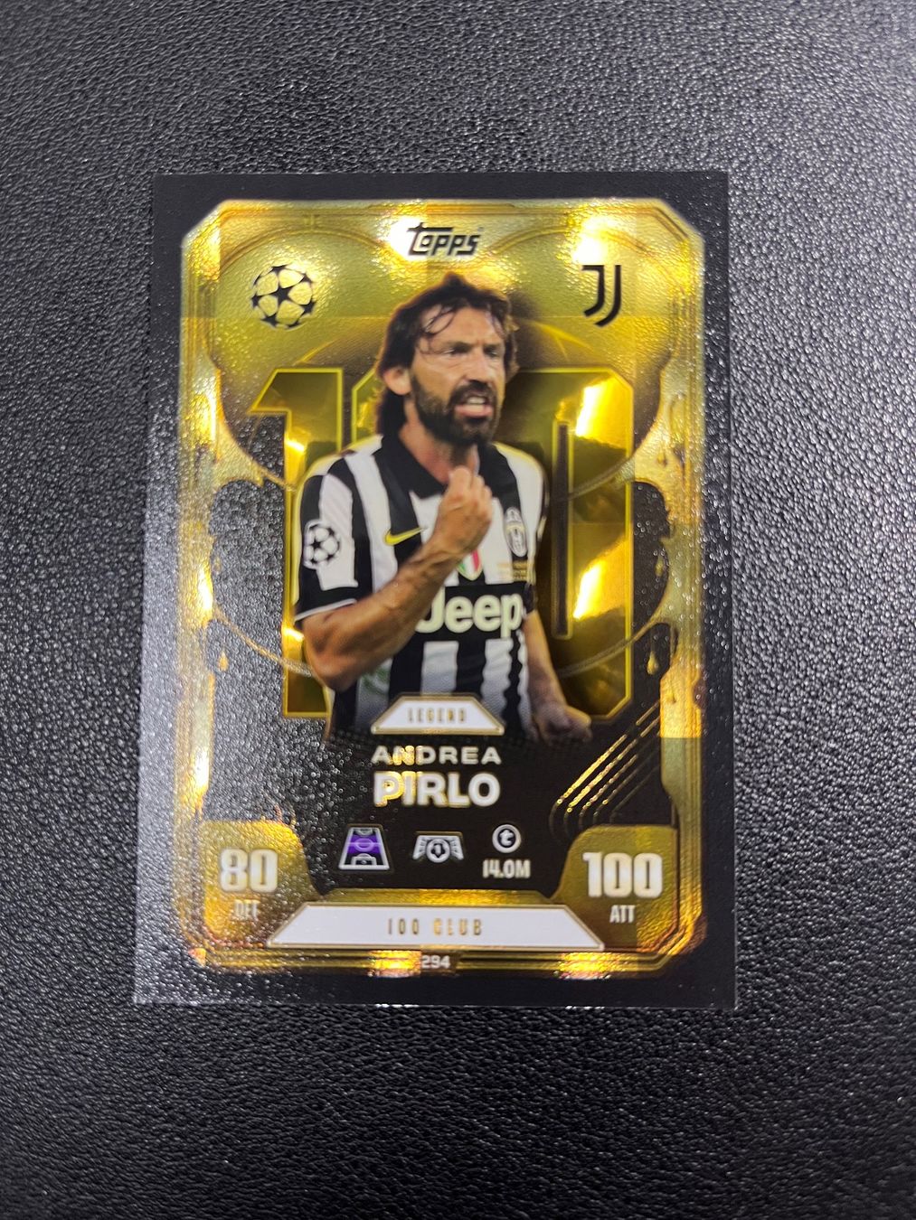 Topps Match Attax 2025/26 Andrea Pirlo Legend 100 Club 294 (Neu (gemäss ...