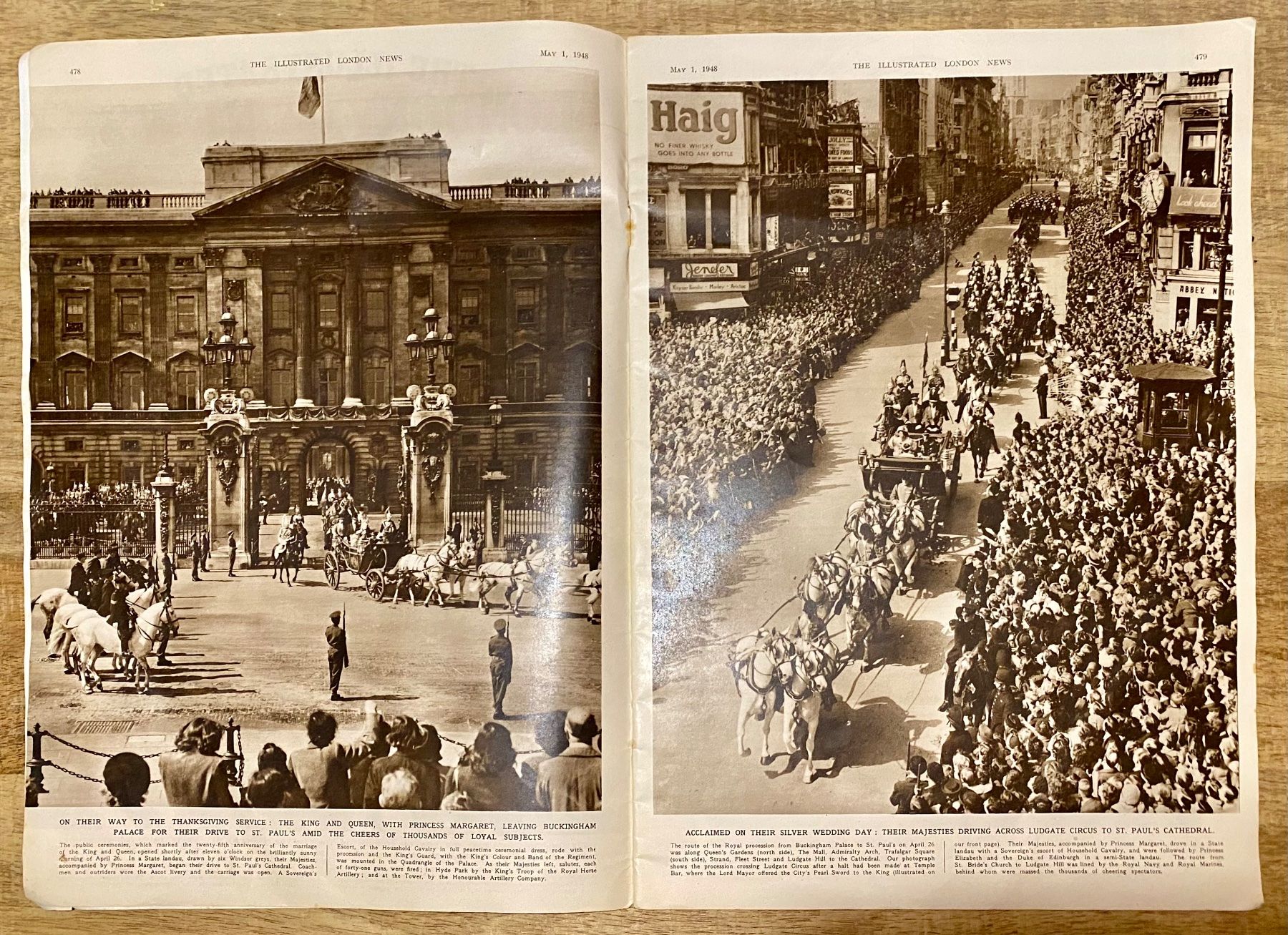 1948 KING GEORGE VI & QUEEN MOM Jubiläum - England London (Gebraucht ...