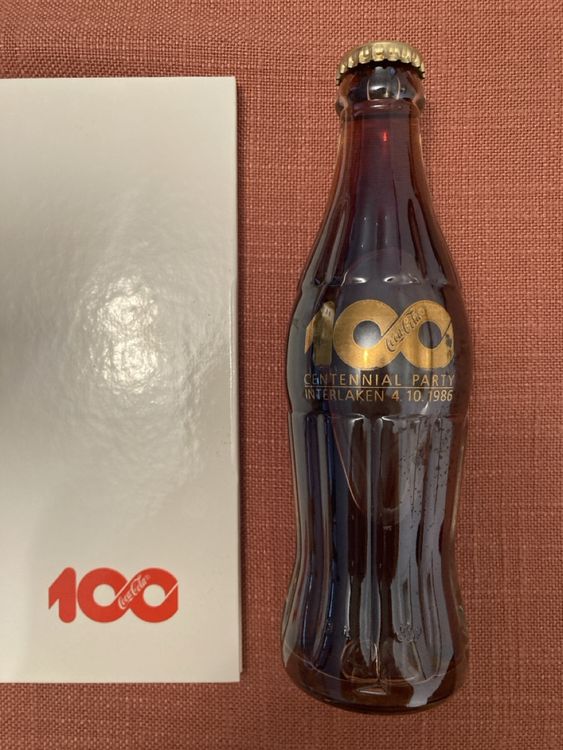 Coca Cola 100 Jahre: Jubiläumsflasche 04.10.1986 mit Buch | Kaufen auf ...