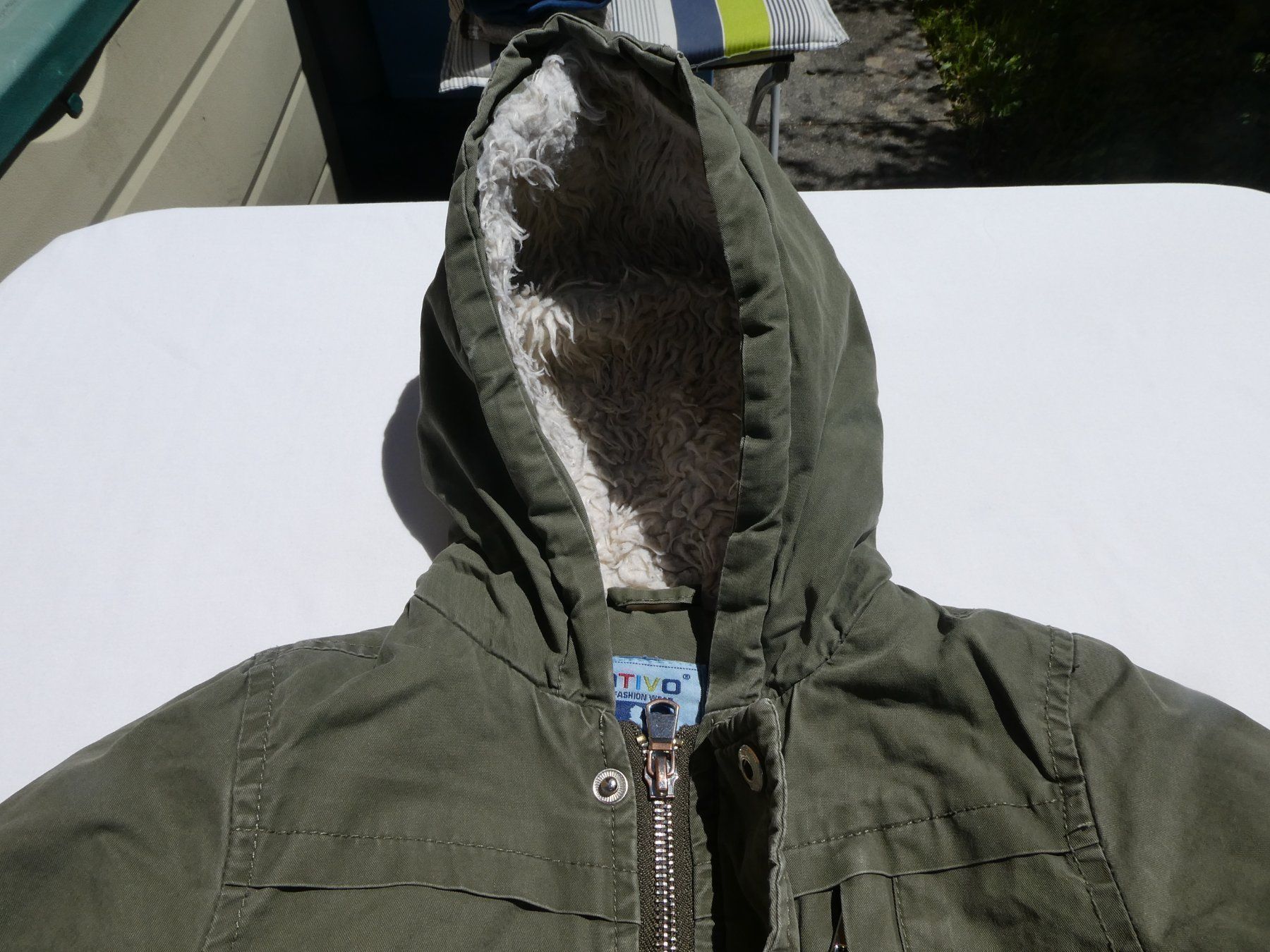 Warme Übergangsjacke von Ativo, mit Kapuze, Gr. 80 (Gebraucht) in ...