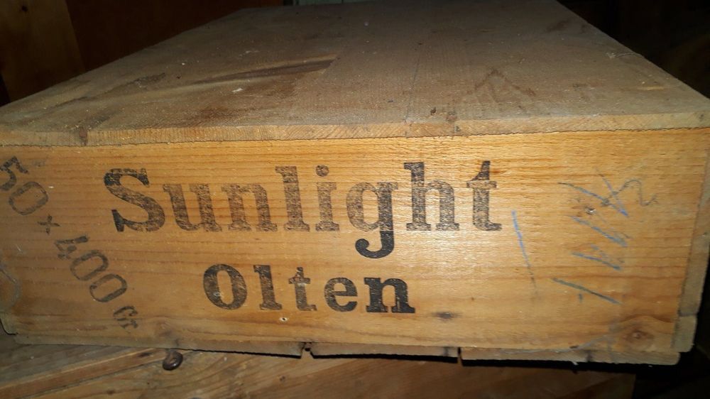 Antike geschlossene Sunliht Holzkiste (Gebraucht) in Kloten für CHF 25 ...