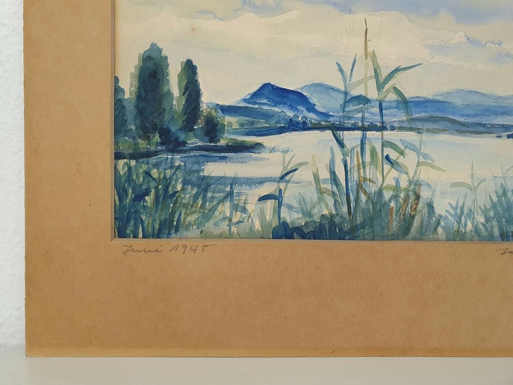 Jacques SCHEDLER (1927-1989) wohl - Seelandschaft, 1945 | Kaufen auf Ricardo