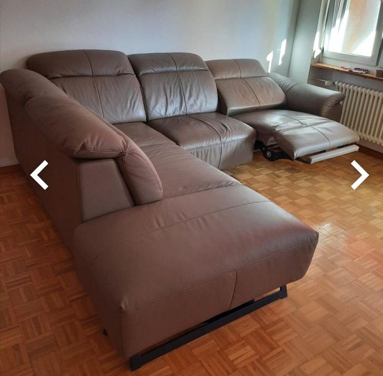 Leder Eckcouch mit Relaxfunktion | Acheter sur Ricardo