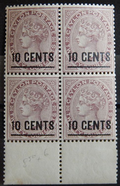 Ceylon Kat. 89 **/* 1885 Kat. 72 Euro (Gebraucht) in Zürich für CHF 7 ...