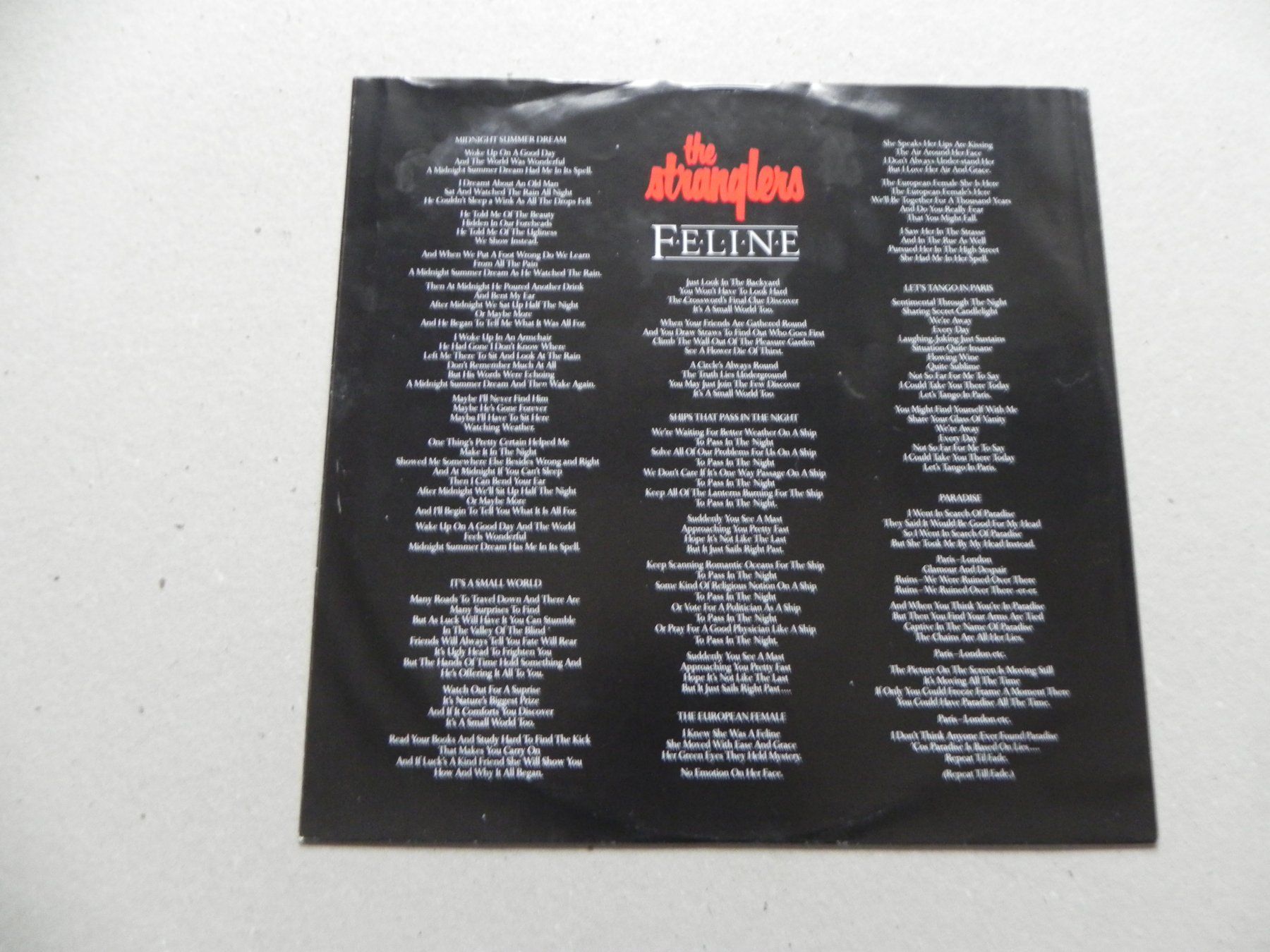 LP brit. New Wave Synth Pop Rock The Stranglers 1982 Feline (Gebraucht ...